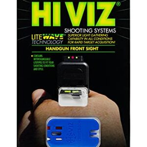 HIVIZ unisex adult Handgun HiViz SW2014 Interchangeable Style Front Sight for Smith Wesson M P Full Size, Green, Red, and White, One Size US