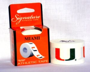 athletic tape - univ of miami hurricanes (1.5in x 10yds)