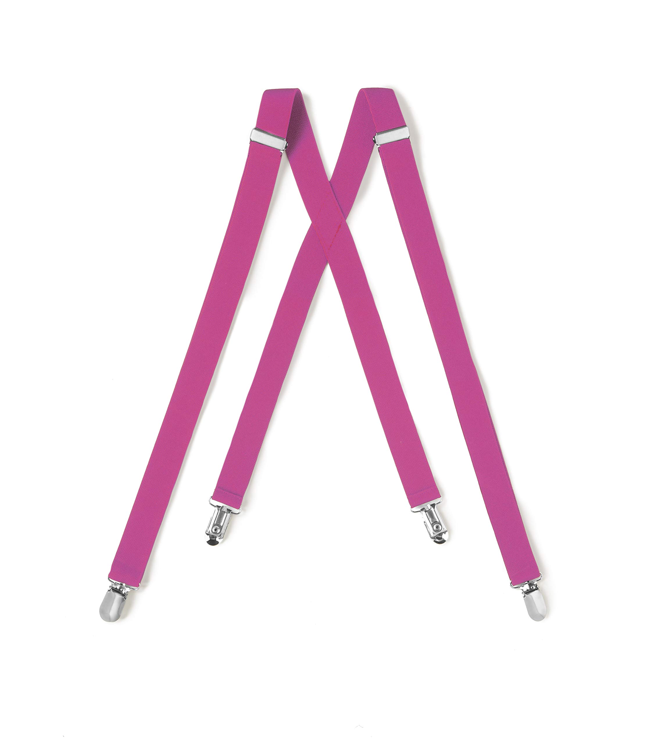 Suspender & Bow Tie Set (Adult, Fuchsia)