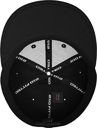 Flexfit Men's Premium 210 Fitted Cap, Black, Large/X-Large