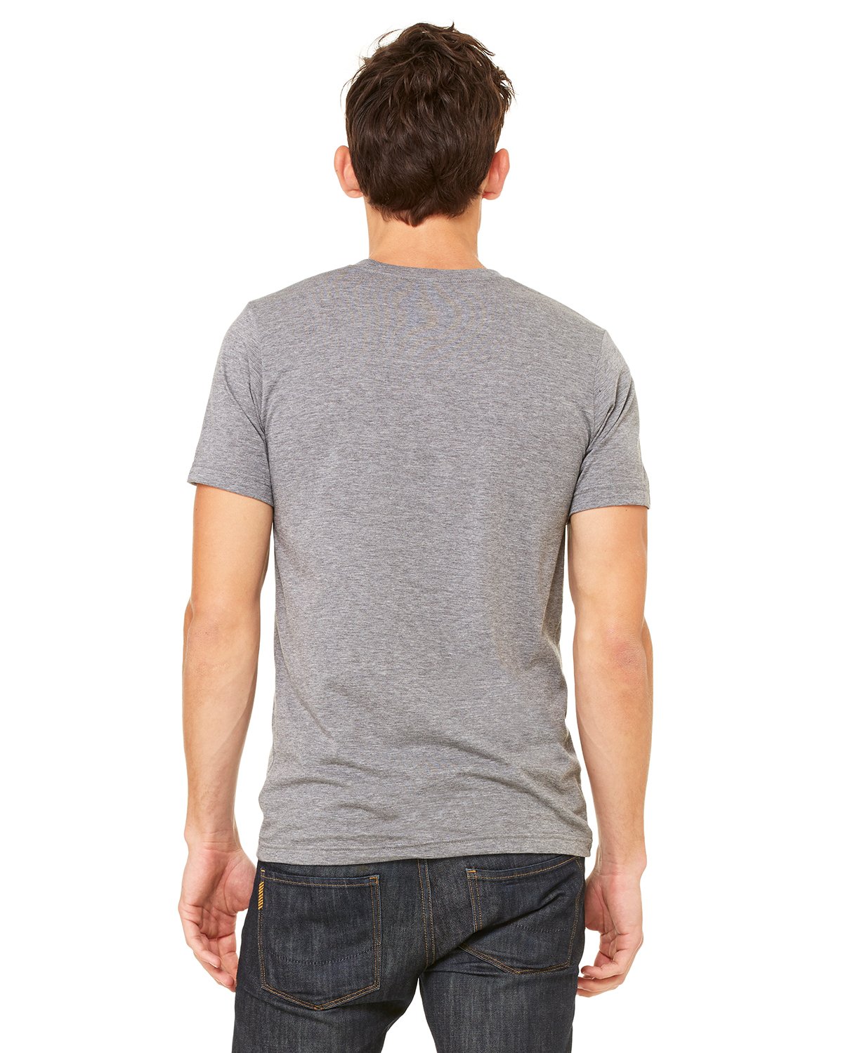 CANVAS Triblend V-Neck T-Shirt. 3415 - X-Large - Grey Triblend