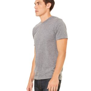 CANVAS Triblend V-Neck T-Shirt. 3415 - X-Large - Grey Triblend