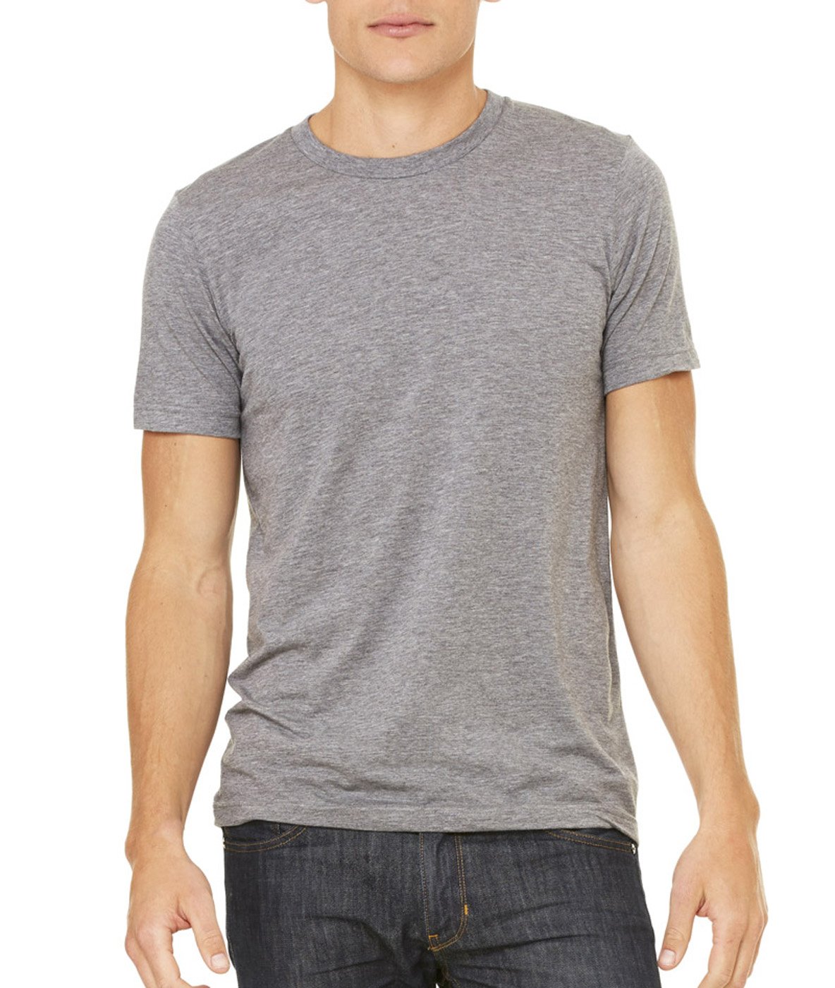 CANVAS Triblend V-Neck T-Shirt. 3415 - X-Large - Grey Triblend