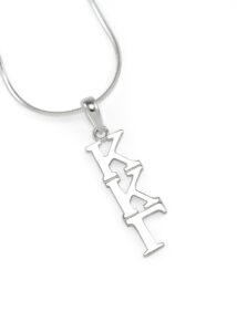 the collegiate standard kappa kappa gamma sterling silver lavaliere pendant