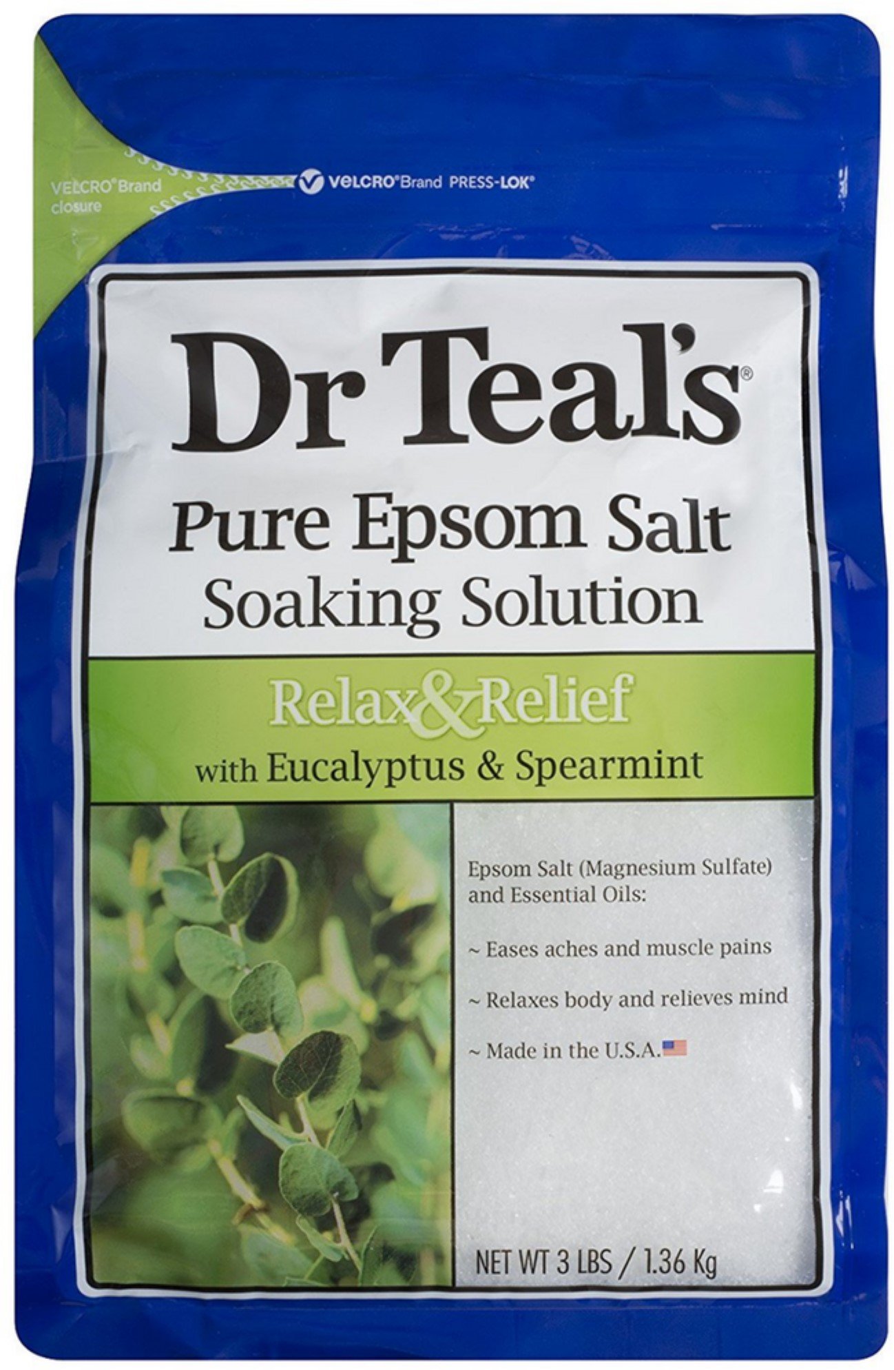 Dr Teal's Epsom Salt Bath Soaking Solution Gift Set (Eucalyptus and Lavender 2 Pack, 3lb Each) - Soothe and Sleep & Relax and Relief - Soothe Achy Muscles at Home - Pure Epsom Salts & Essential Oils