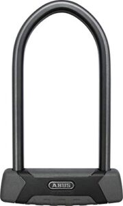 abus u-lock granit xplus 540, bike lock with xplus cylinder, high protection against theft, abus security level 15, black/grey