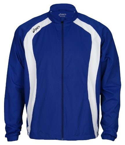 ASICS Jr. Caldera Youth Warm Up Jacket (Large, Royal/White)