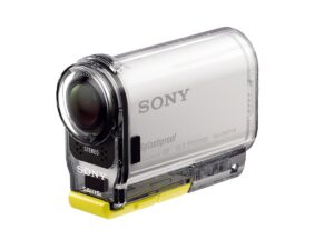 sony hdr-as100vr pov action video camera with live view remote (white)