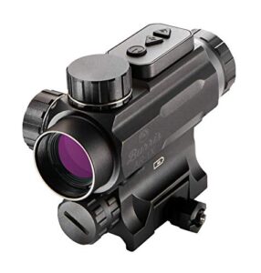 burris prism sight with illuminated 3-color ballistic cq reticle, 1x20mm, black, one size