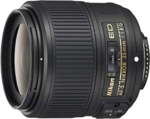 nikon af-s nikkor 35mm f/1.8g ed fixed zoom lens with auto focus for nikon dslr cameras