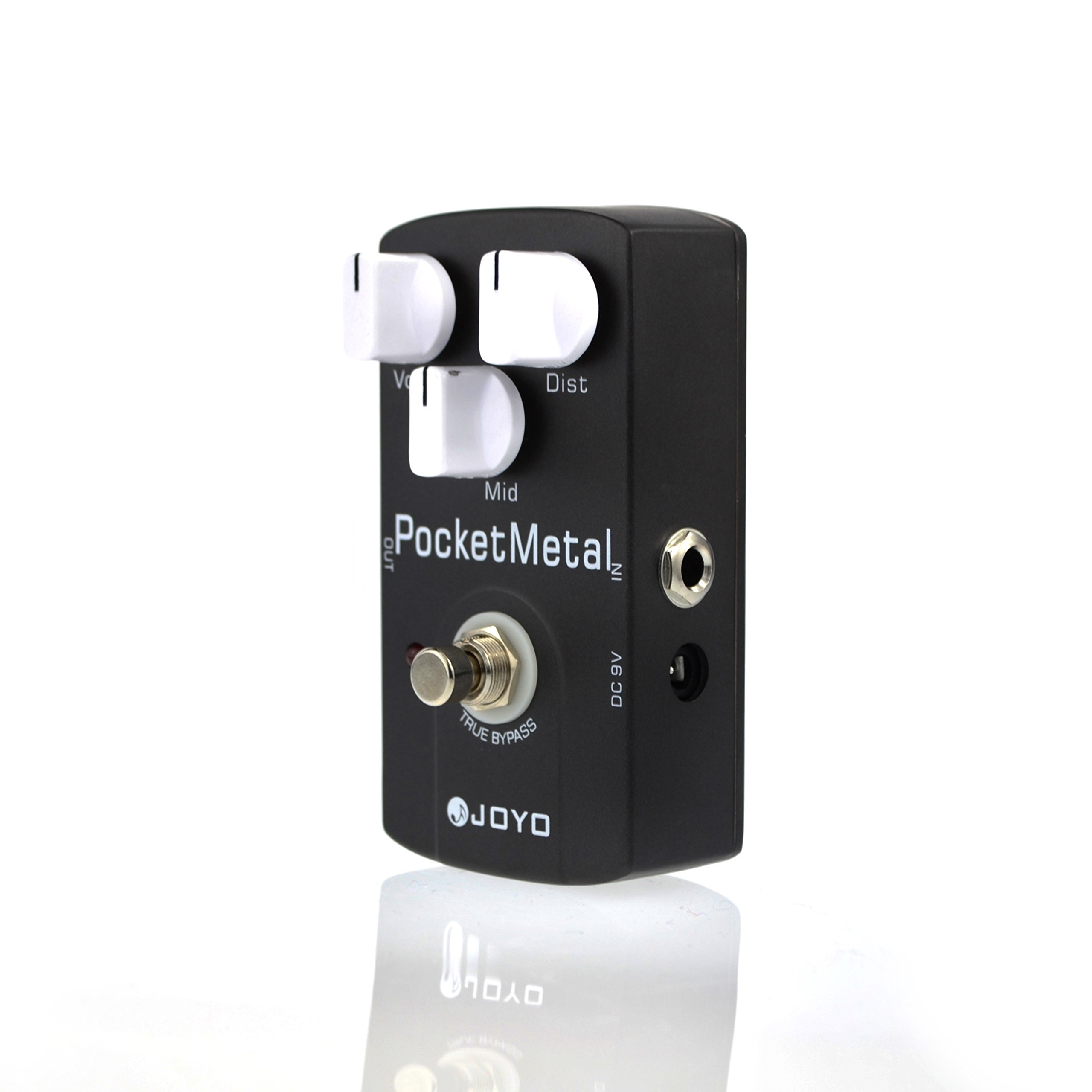 JOYO JF-35 Pocket Metal Distortion Guitar Effect Pedal - True Bypass, DC 9V and Battery Supported