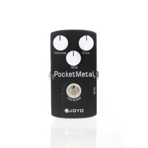 JOYO JF-35 Pocket Metal Distortion Guitar Effect Pedal - True Bypass, DC 9V and Battery Supported