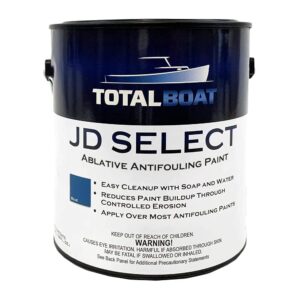 totalboat jd select ablative antifouling bottom paint for fiberglass, wood and steel boats (blue, gallon), 1 gallon (pack of 1)