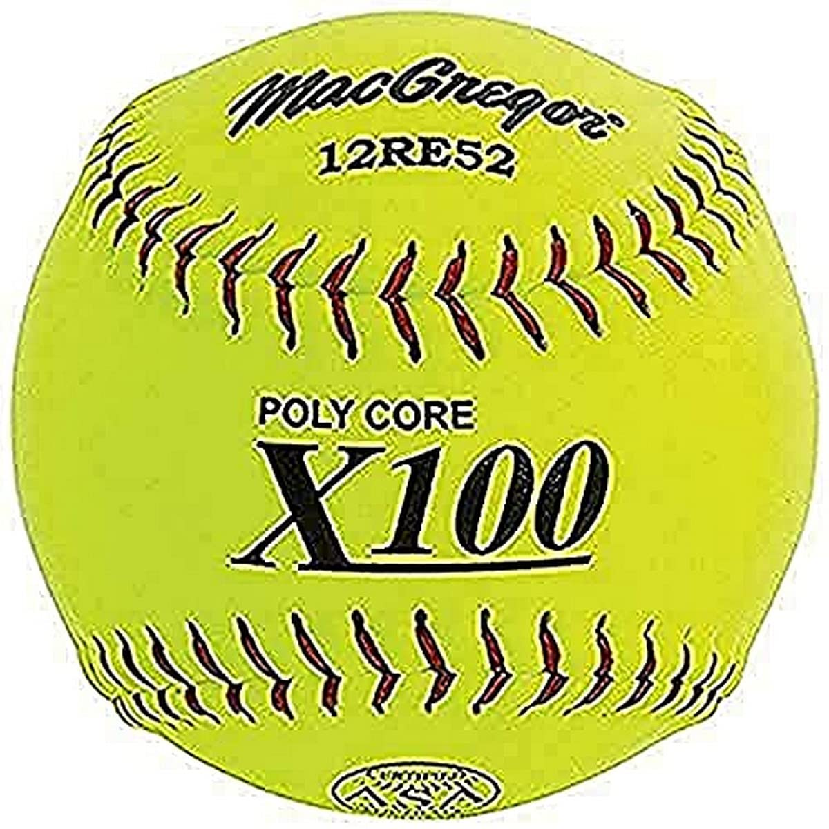 MacGregor X52RE ASA Slow Pitch Composite Softball, 12-inch - One Dozen