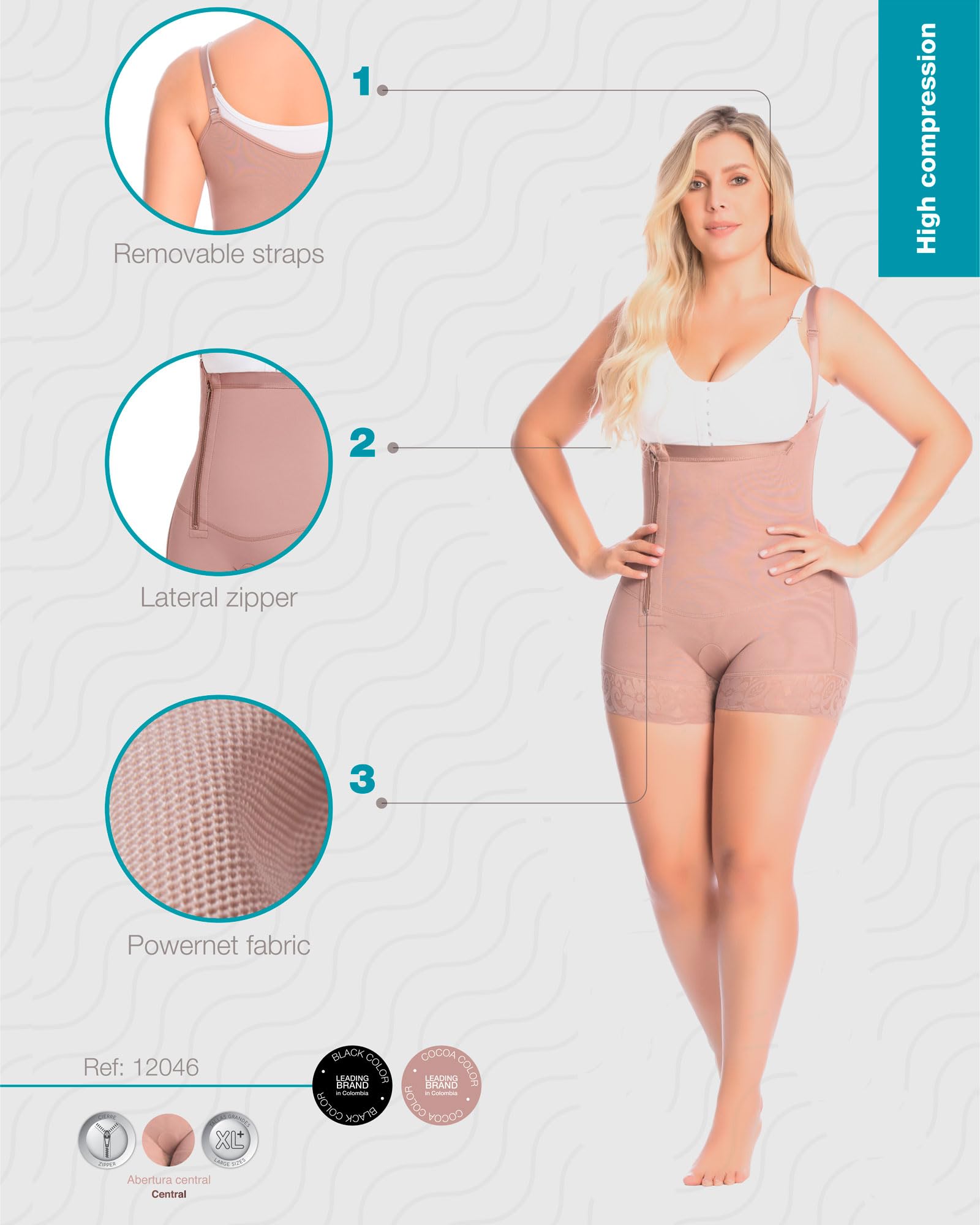 DELIE Fajas Colombianas Moldeadoras 046 Tummy Control Shapewear Strapless Shapewear Butt Lift Shapewear