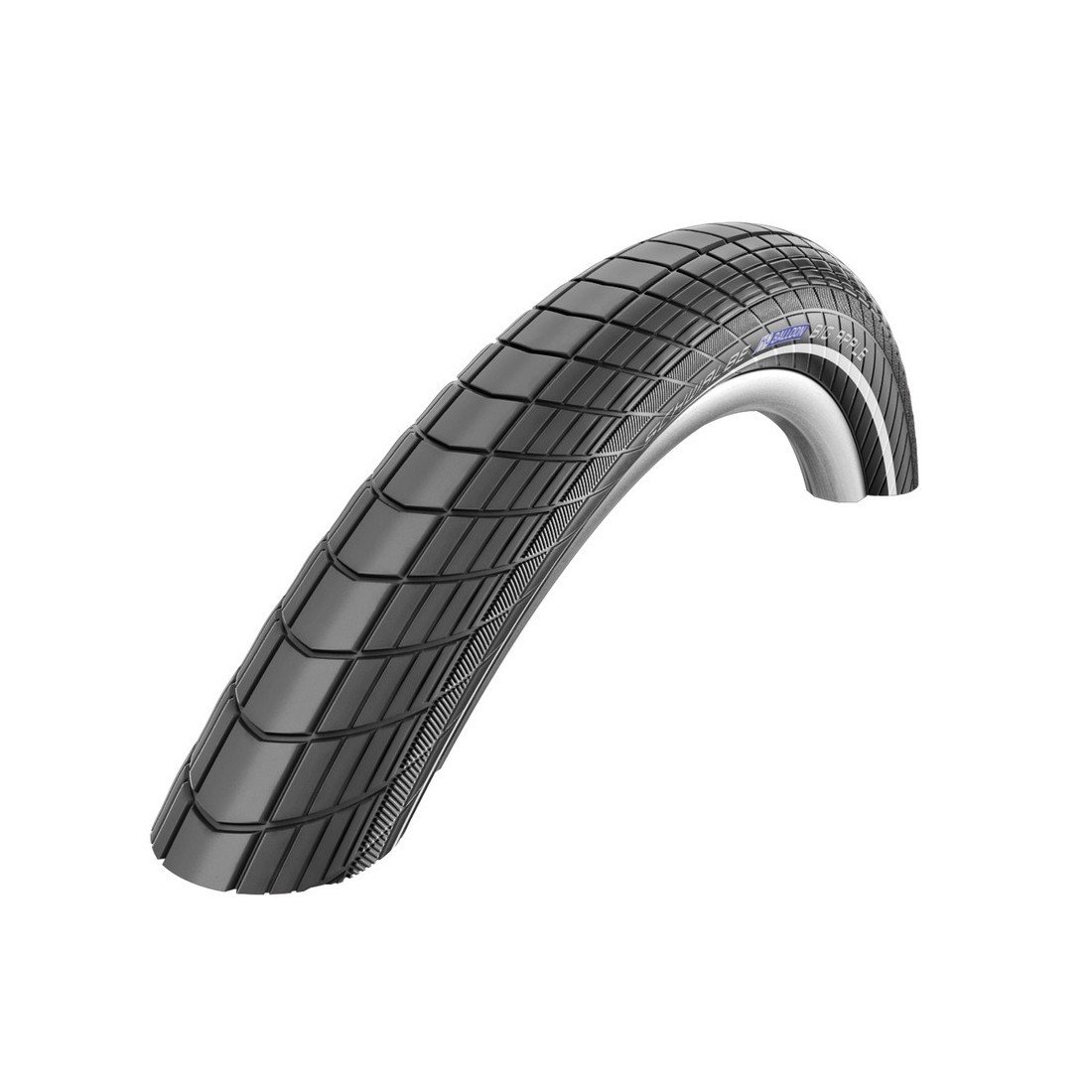 SCHWALBE Big Apple HS 430 Cruiser Bike Tire 50 EPI in Black/Reflex Wire Bead - K Guard - 12 x 2.00-285g