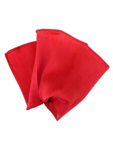 red solid color hankerchief pocket square hanky men's handkerchiefs