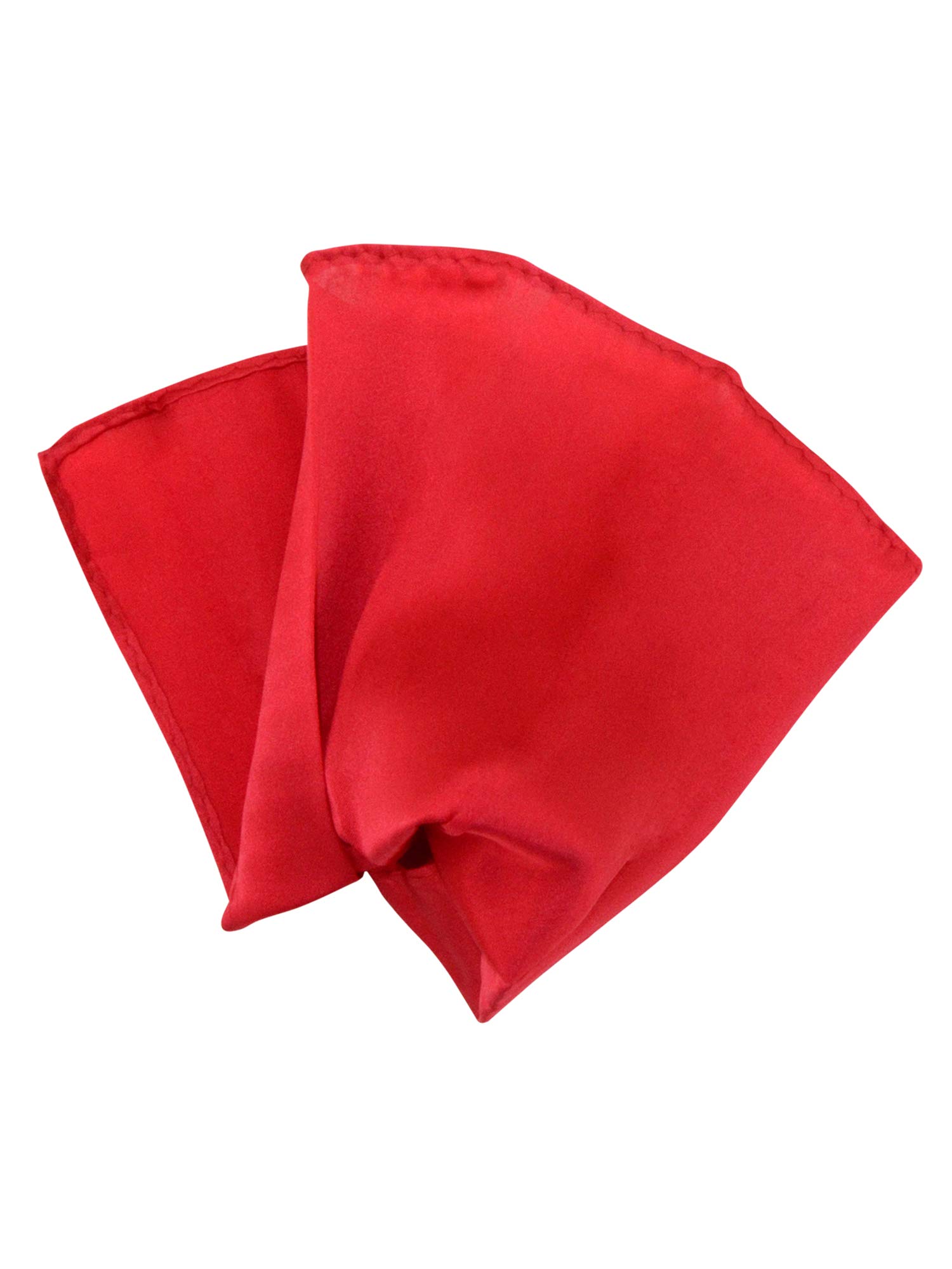 RED Solid Color Hankerchief Pocket Square Hanky Men's Handkerchiefs