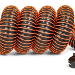 Camco RhinoEXTREME 20-Foot Camper/RV Sewer Hose Kit | Features TPE Technology for Abrasion Resistance and Crush Protection | Includes Pre-Attached Rhino Swivel Fittings (39867)