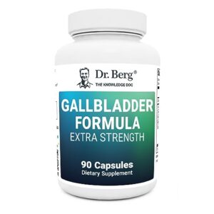 dr. berg gallbladder formula extra strength - made w/purified bile salts & digestive enzymes - includes carefully selected digestive herbs - full 45 day supply - 90 capsules