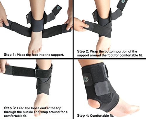 LW Ankle Stabilizer Support Wrap Brace One size - Ankle Protection Injury Recovery Pain Relief