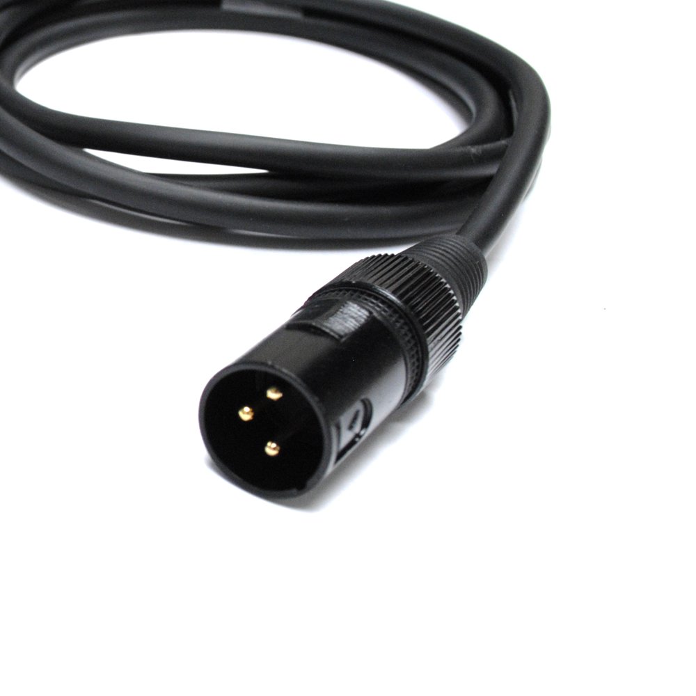 Audio2000's C14050P2 50 Ft 1/4" TRS Right Angle to XLR Male Cable (2 Pack)