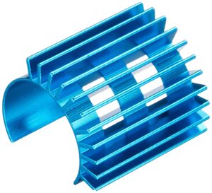 tamiya 300054571 tt-02 anodised aluminium motor heatsink, blue anodised