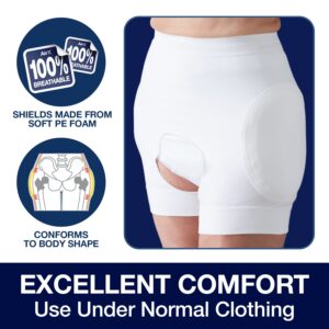 Safehip AirX OPEN Hip Protector Undergarment Fall Injury Prevention Hip Support for Elderly Seniors, Skin-Friendly and Comfortable (XXL 48-60 inches)