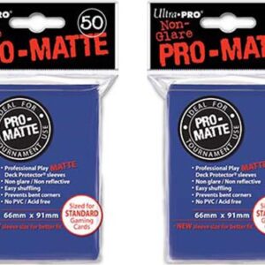 600 Ultra Pro Blue PRO-Matte Deck Protectors Sleeves Standard MTG Colors