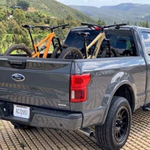 4 Bike Rack for Truck Bed -4 Standard Tire Bike Rack for Full Size Trucks -Effortless Wheel Mount, Skip Front Tire Removal, Drill-Free Installation -Bike Transport Rack Ideas