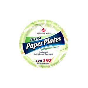 member's mark 10-1/16 inchultra paper plate, 192 count