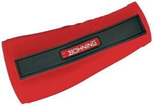 bohning archery slip-on armguard large, red