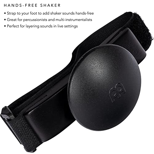 Meinl Percussion Foot Shaker with Strap-NOT Made in China-Ideal for Cajon Players, Guitarists and Singer/Songwriters, 2-Year Warranty, (FS-BK)