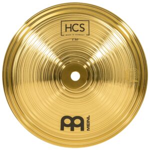 meinl 8" bell - hcs traditional finish brass for drum set, made in germany, 2-year warranty (hcs8b)