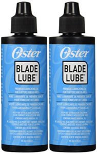 oster blade lube premium lubricating oil for clippers and blades hair clippers trimmers and groomers (pack of 2 - 4oz per bottle)