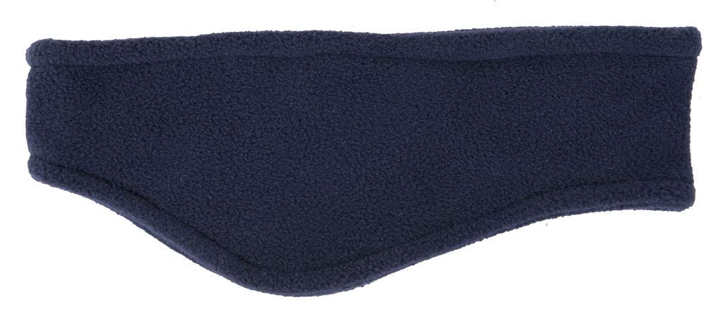 'Mato & Hash Unisex 95/5 Poly/Spandex Polar Fleece Headband with Earwarmers - Navy