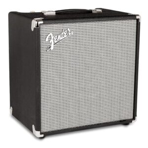 fender rumble 40 v3 bass amp for bass guitar, bass combo, 40 watts, with 2-year warranty 8 inch speaker, with overdrive circuit and mid-scoop contour switch