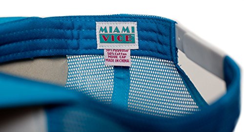 Miami Vice 80s Unisex-Adult One-Size Trucker Hat Aqua/White