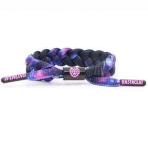 rastaclat galaxy shoelace bracelet (purple print)