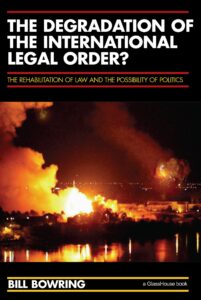 the degradation of the international legal order?: the rehabilitation of law and the possibility of politics (glasshouse s)