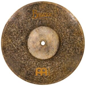 meinl cymbals byzance 12" extra dry splash — made in turkey — hand hammered b20 bronze, 2-year warranty, b12eds, inch