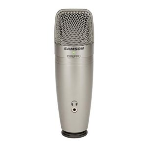 samson 29/c01upro usb microphone, silver