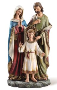 joseph's studio by roman - holy family with child figure, life of christ, renaissance collection, 9.75" h, resin and stone, religious gift, decoration