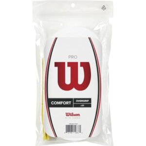 wilson pro overgrip (30-pack), white