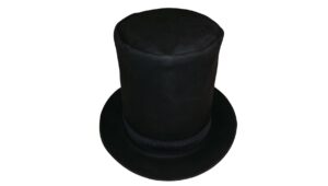 sharpshooter tall leather abraham lincoln stovepipe black high top hat