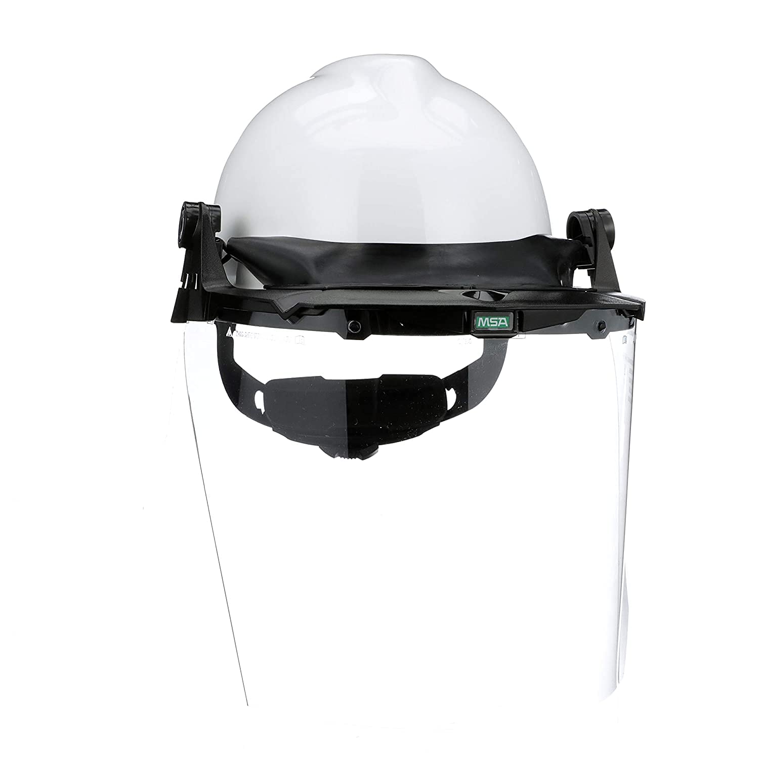 MSA 10118695 V-Gard Accessory System Kit, Includes: White V-Gard Cap, V-Gard Frame for Slotted Caps, Clear V-Gard Polycarbonate (PC)-Visor, Superior Impact Protection