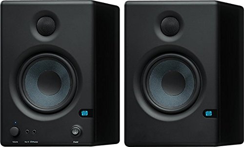 PreSonus Eris E.45 HD 2-Way 4.5" Nearfield Monitors, 70Hz-20kHz Frequency Response, 10kOhm Input Impedance, 2x Balanced 1/4" TRS, 2x Unbalanced RCA, Pair