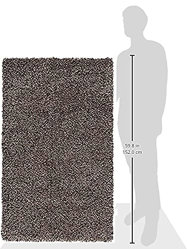 SAFAVIEH California Shag Collection Accent Rug - 2'3" x 5', Mushroom, Non-Shedding & Easy Care, 2-inch Thick Ideal for High Traffic Areas in Entryway, Living Room, Bedroom (SG151-8181)