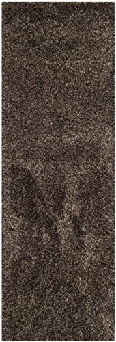 SAFAVIEH California Shag Collection Accent Rug - 2'3" x 5', Mushroom, Non-Shedding & Easy Care, 2-inch Thick Ideal for High Traffic Areas in Entryway, Living Room, Bedroom (SG151-8181)