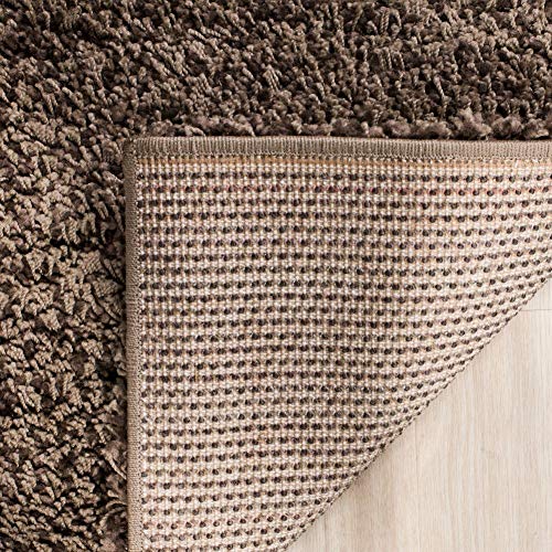 SAFAVIEH California Shag Collection Accent Rug - 2'3" x 5', Mushroom, Non-Shedding & Easy Care, 2-inch Thick Ideal for High Traffic Areas in Entryway, Living Room, Bedroom (SG151-8181)